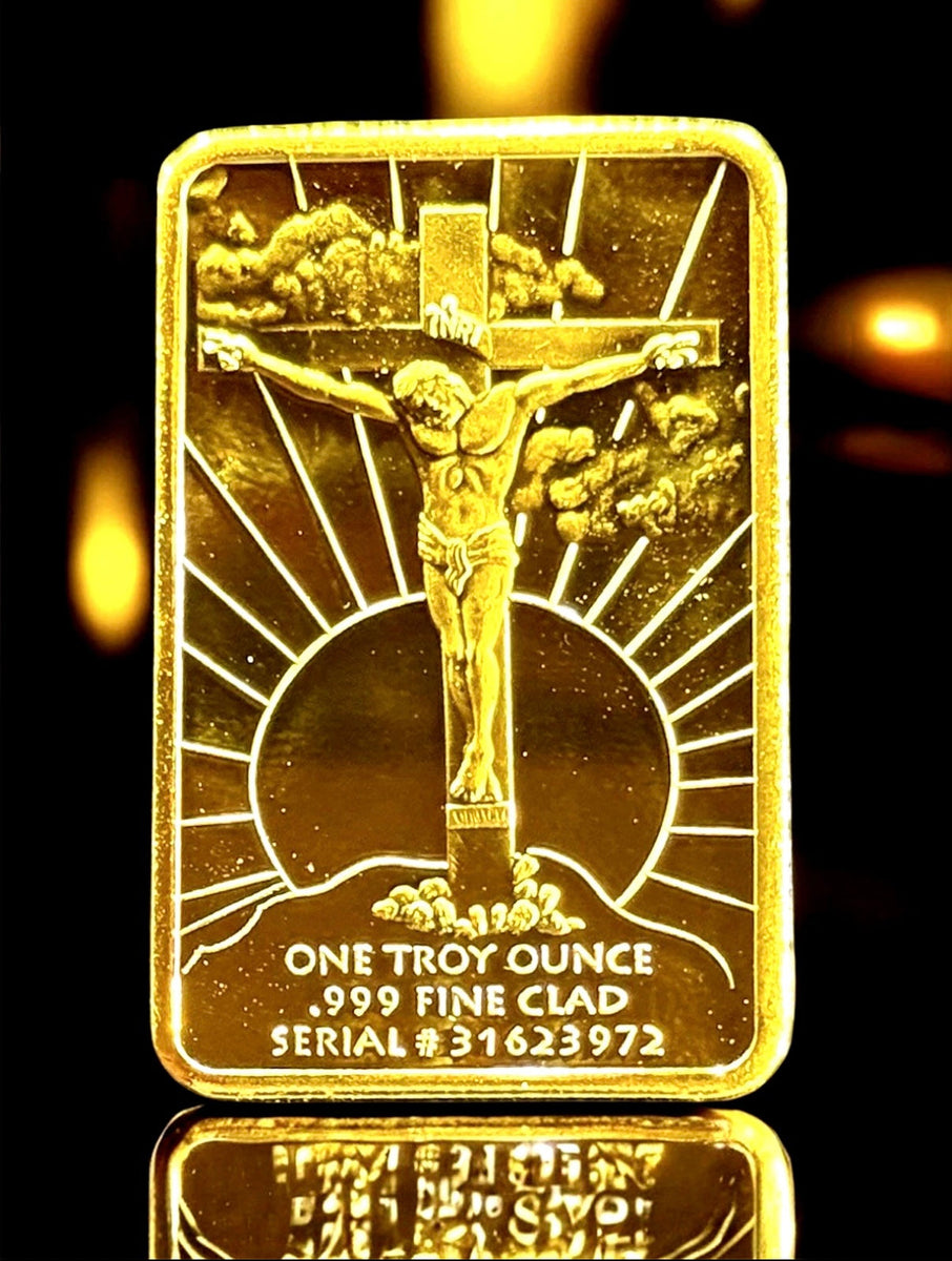 1 TROY OZ 24K GOLD PLATED JESUS LAST SUPPER BAR IN CAPSULE BU – LIQUID ...