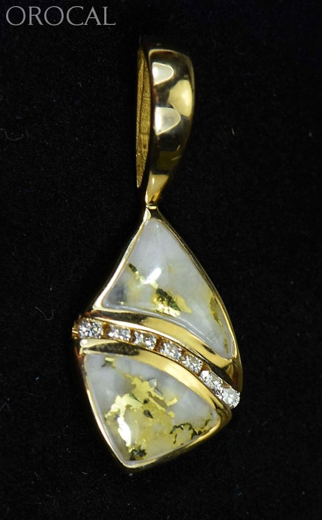 Gold Quartz Pendant "Orocal" PN1071DQ Genuine Hand Crafted Jewelry - 1 ...