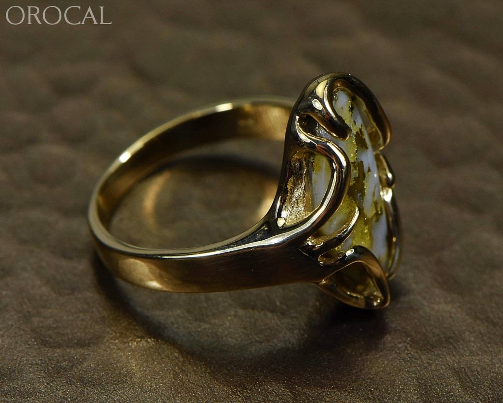 Gold Quartz Ring Ladies "Orocal" RL1031Q Genuine Hand Crafted Jewelry ...