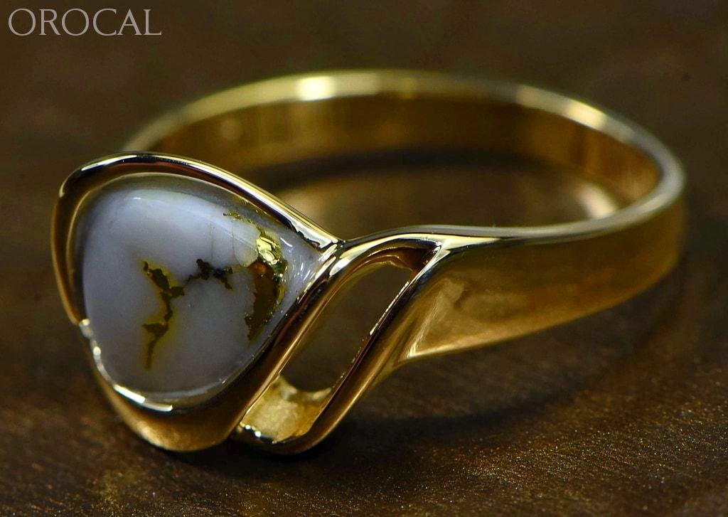 Gold Quartz Ring "Orocal" RL587Q Genuine Hand Crafted Jewelry - 14K Go ...