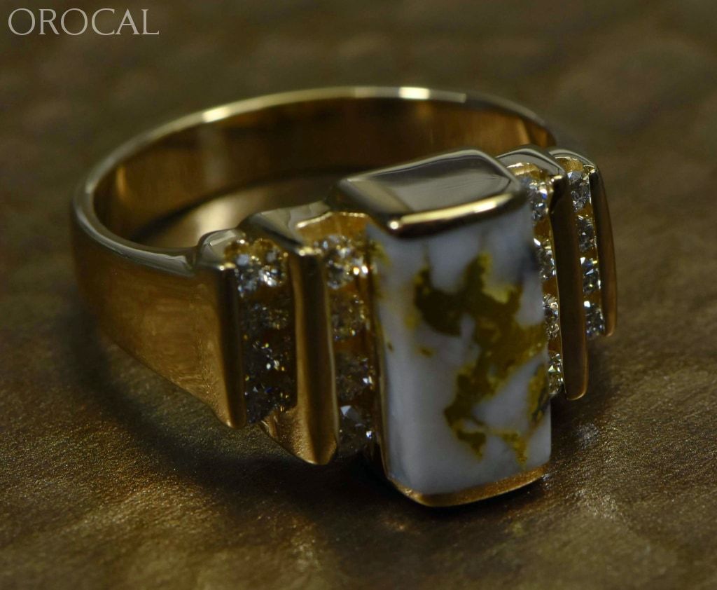 Gold Quartz Ring "Orocal" RL639D48Q Genuine Hand Crafted Jewelry - 14K ...