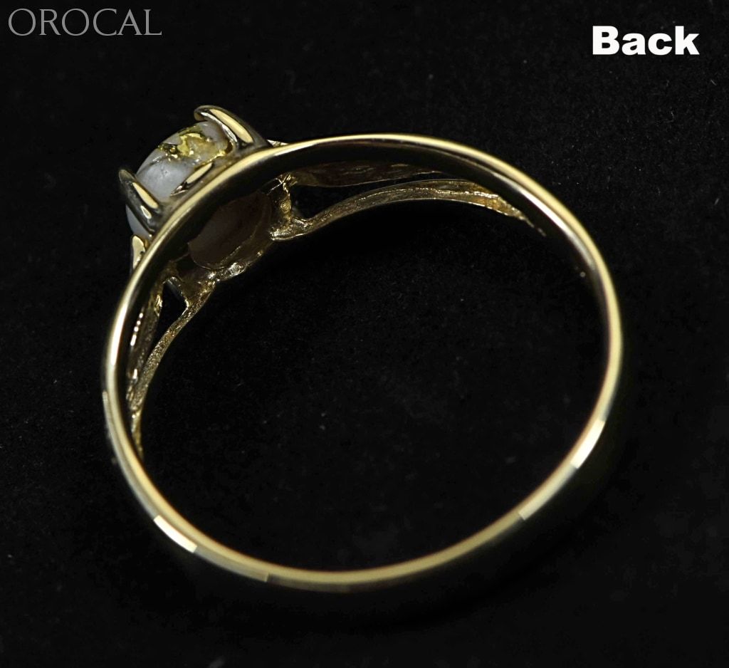 Gold Quartz Ring "Orocal" RL787Q Genuine Hand Crafted Jewelry - 14K Go ...