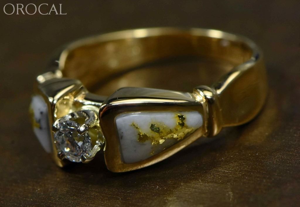 Gold Quartz Ring "Orocal" RL988DQE Genuine Hand Crafted Jewelry - 14K ...