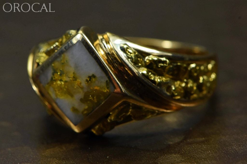 Gold Quartz Ring "Orocal" RM1083NQ Genuine Hand Crafted Jewelry - 14K ...