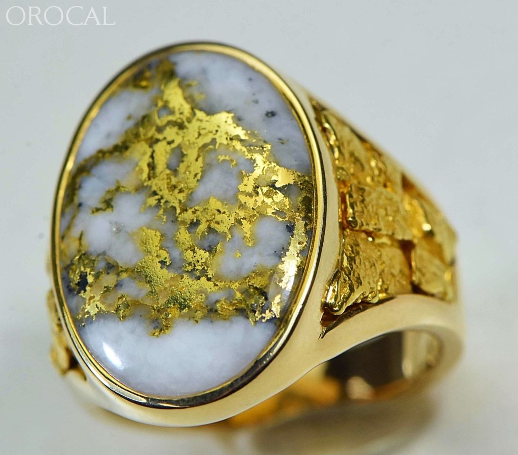 Gold Quartz Ring "Orocal" RM627Q Genuine Hand Crafted Jewelry - 14K Go ...