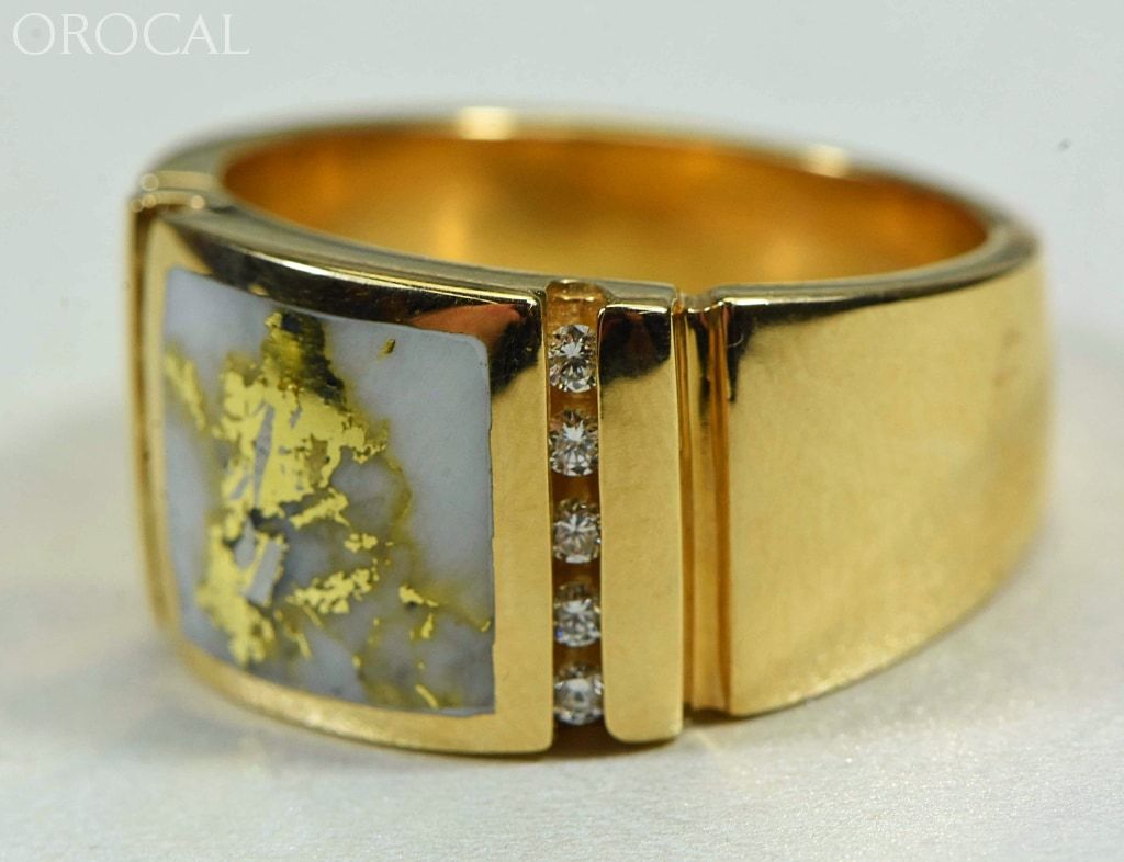 Gold Quartz Ring "Orocal" RM779D24Q Genuine Hand Crafted Jewelry - 14K ...