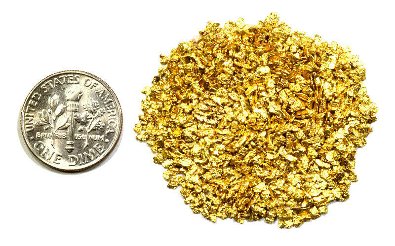 2.000 GRAMS ALASKAN YUKON BC NATURAL PURE GOLD NUGGETS #16 MESH WITH B ...
