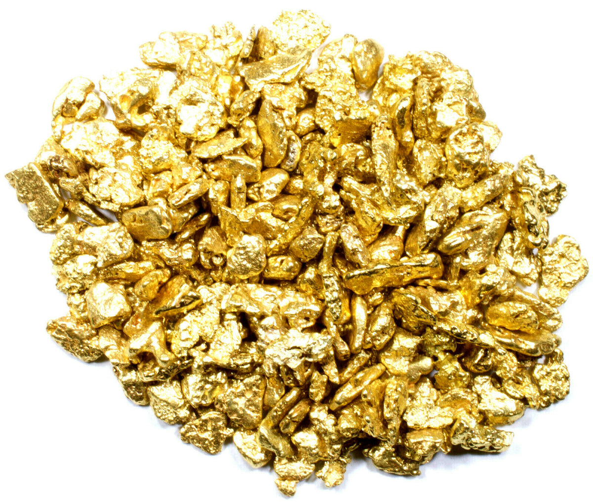 1/2 TROY OZ ALASKAN YUKON BC NATURAL PURE GOLD NUGGETS #8 MESH – LIQUID ...