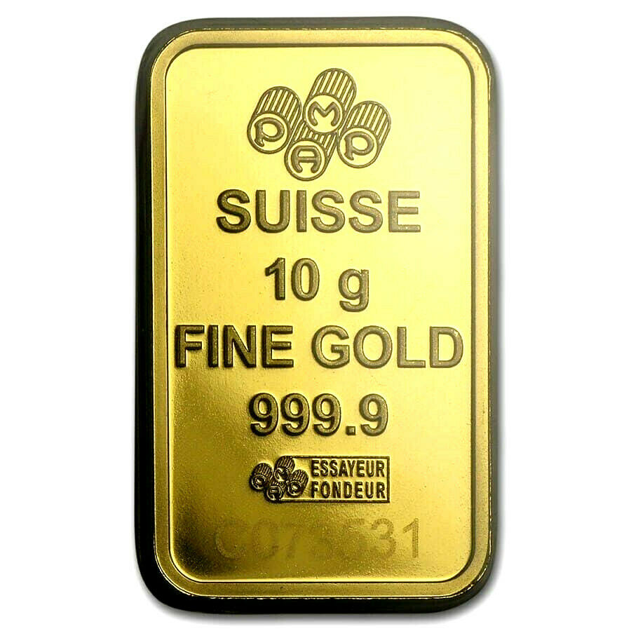 10 GRAM PAMP SUISSE .9999 LADY FORTUNA VERISCAN GOLD BAR – LIQUID BULLION